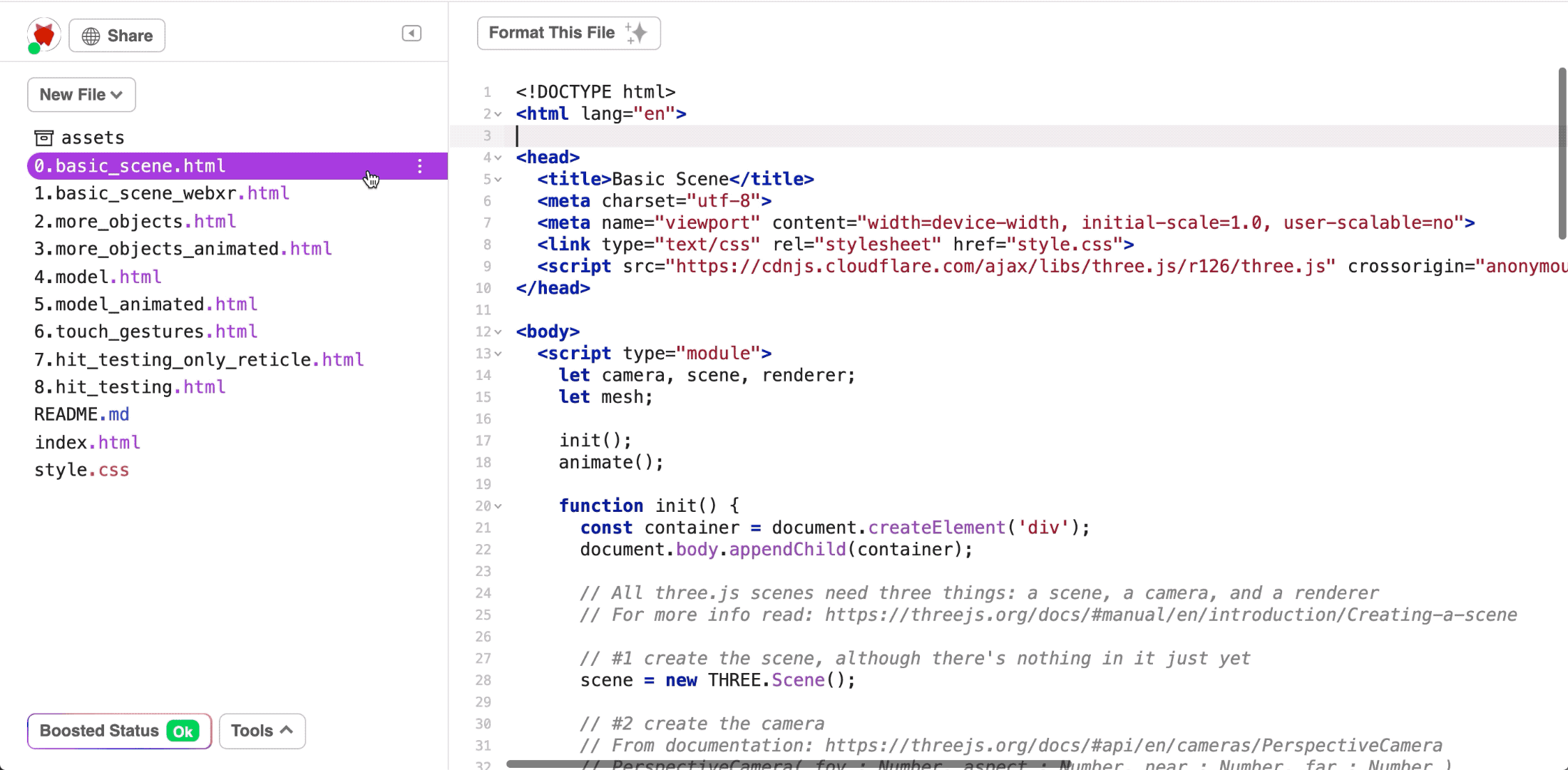 Intro AR on the Web using WebXR and Three.js